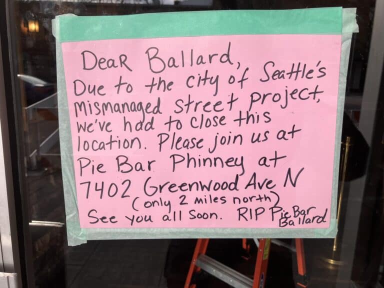 Pie Bar Ballard closes after 10 years, says ongoing construction has ...