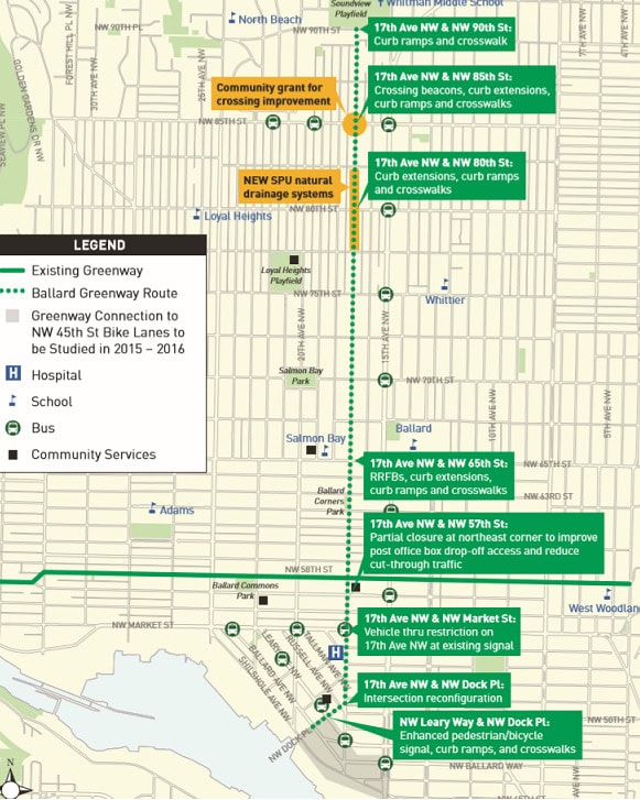 Safety island installation to block northbound traffic outside post ...